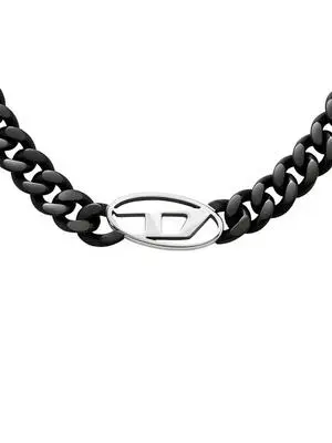 DIESEL® Logo-charm Chain Necklace