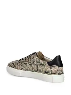 VAGABOND SHOEMAKERS Panelled Snakeskin Print Lace-up Sneakers