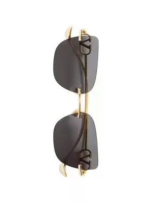 Valentino Garavani Rimless Cat Eye Sunglasses With Vlogo Detail