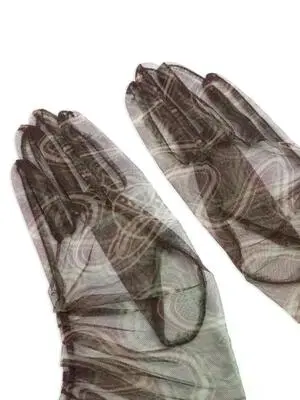 VIVIENNE WESTWOOD Printed Tulle Gloves
