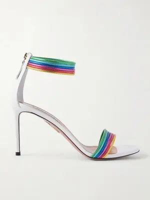 AQUAZZURA Sway' 85 Metallic Sandals