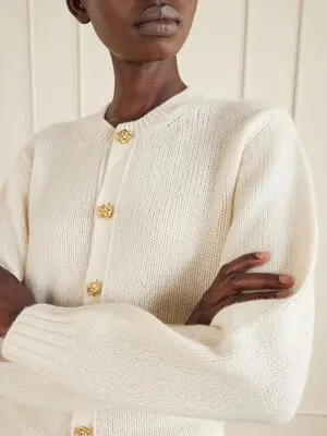 Bottega Veneta Cashmere Cardigan With Sculptural Buttons