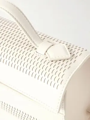 Savette Symmetry Laser-cut Leather Clutch
