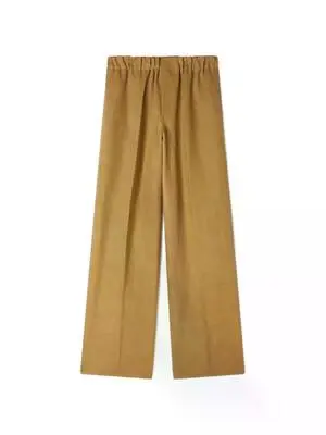 Sandro Wide-leg Elasticated Linen Trousers