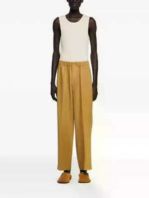 Sandro Wide-leg Elasticated Linen Trousers