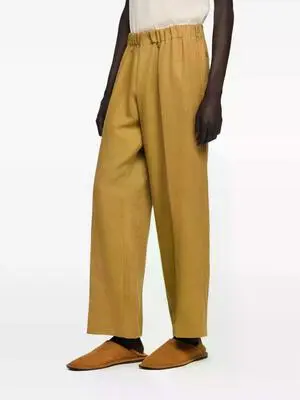 Sandro Wide-leg Elasticated Linen Trousers