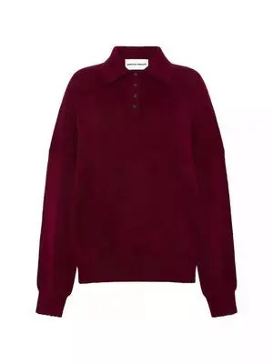 EMERSON RENALDI Knitted Button Polo Top