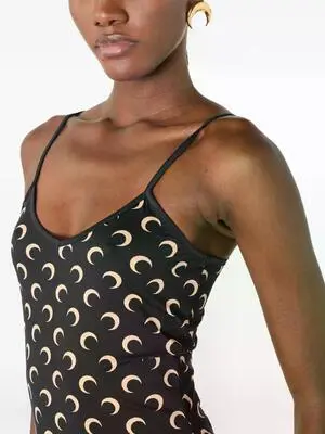 MARINE SERRE Moon Print Mini Dress