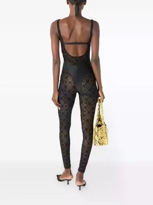 MARINE SERRE Moonogram Mesh Catsuit