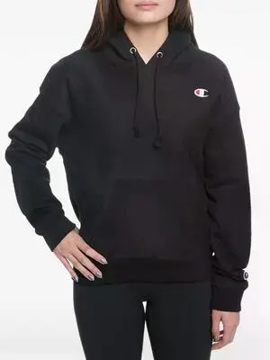 Champion Embroidered Logo Hoodie - Black