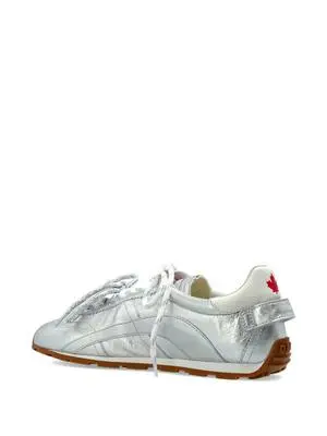 Dsquared2 Laminated Leather Lace-up Sneakers