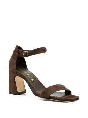THE SELLER Square-toe Sandals With Ankle Strap