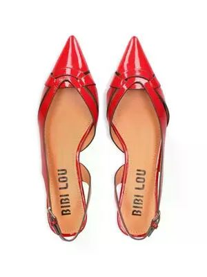 BIBI LOU Nolia Woven-strap Leather Pumps
