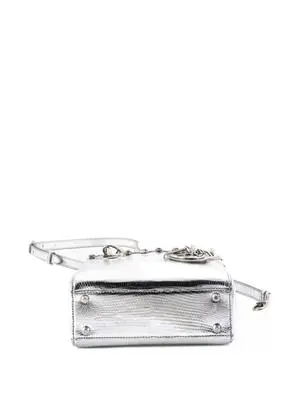 Dior Lady Lizard With Metal Appliqué Mini Satchel