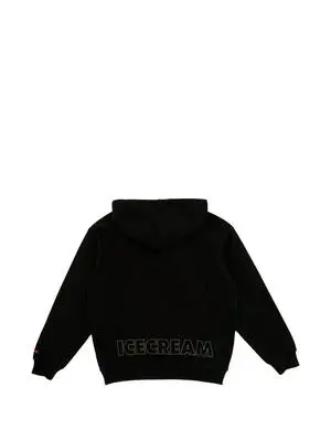 ICECREAM Embossed Detail Hoodie