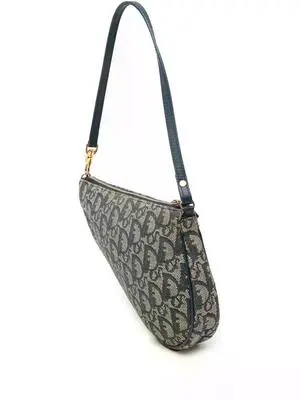 Dior Monogram Saddle Pochette Shoulder Bag - Blue