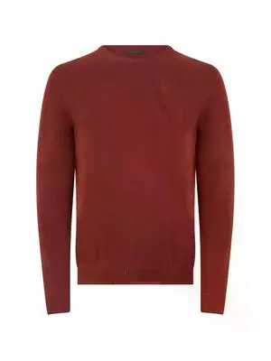 SLOWEAR Crewneck Long-sleeved Sweater - Red