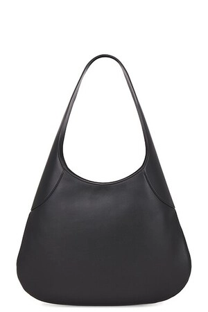 Khaite Joan Large Hobo Bag In Smooth Calf Leather - Black