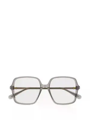 Gucci Logo Detail Glasses - Grey