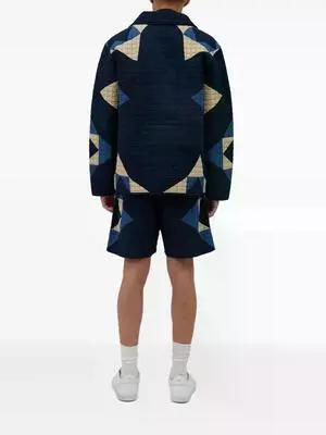 A.p.c. Quilted Geometric Pattern Shorts