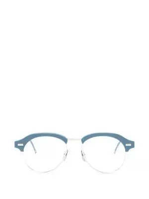 Thom Browne Round Frame Glasses - Blue