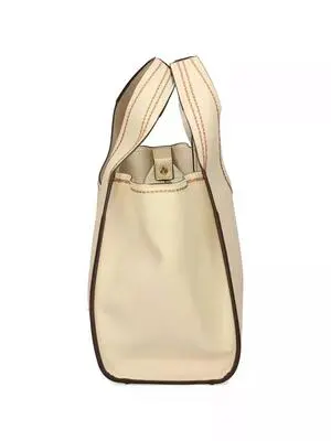 Moschino Logo-plaque Stitched Tote Bag