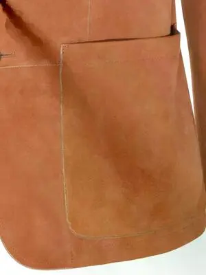 Canali Single-breasted Suede Jacket