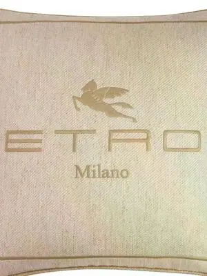 Etro Embroidered Logo Cushion