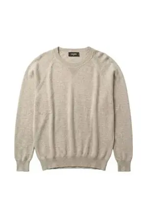 Dsquared2 Ribbed-trim Crew-neck Fine Knit Sweater
