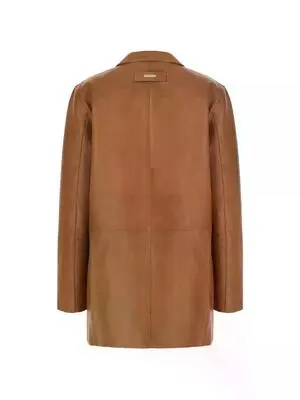 Iceberg Button Leather Jacket