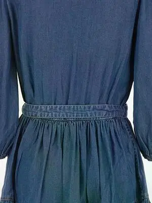 BOSS V-neck Belted Mini Dress With Contrast Stitching