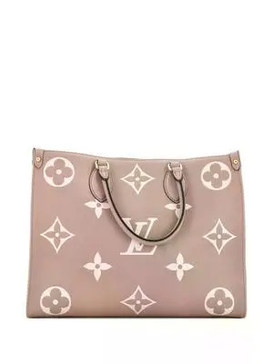 LOUIS VUITTON Onthego Tote Bicolor Monogram Empreinte Giant Mm - Neutrals