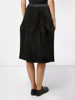 Comme Des Garçons Pleated Silk Blend Midi Skirt