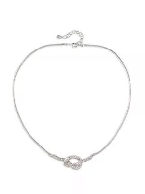 Nina Ricci Tone Knot Detail Necklace - Silver