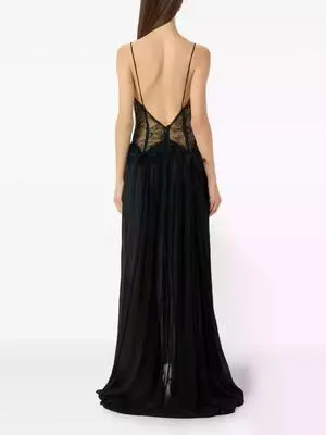 Blumarine Lace Detail Maxi Dress