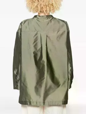 Max Mara Concealed-fastening Band-collar Shirt