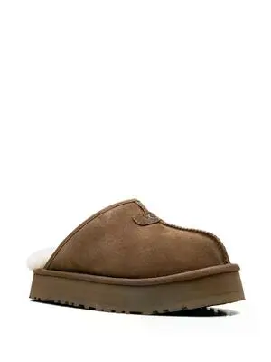 UGG Disquette Platform Sheepskin Slippers