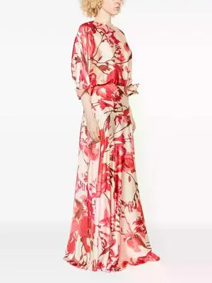 Chiara Boni La Petite Robe Floral Print Maxi Dress