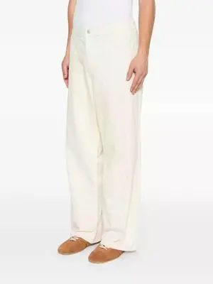 JEANERICA Chevron Design Wide Leg Trousers