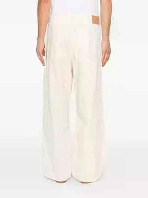 JEANERICA Chevron Design Wide Leg Trousers