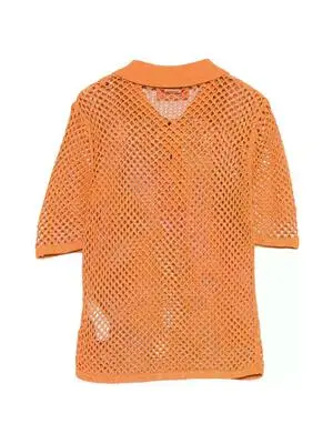Iceberg Open Knit Polo Shirt
