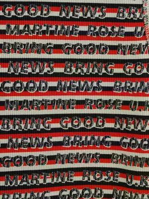 Martine Rose Striped Pattern Vest