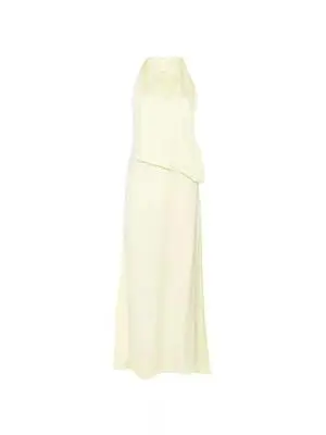 Sportmax Dolmen Asymmetric Midi Dress - Yellow