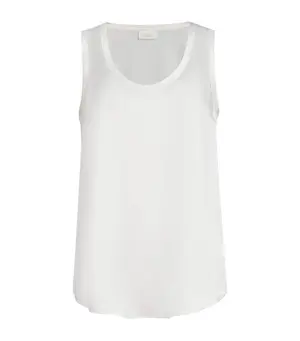 Brunello Cucinelli Stretch-silk Satin Reversible Tank Top