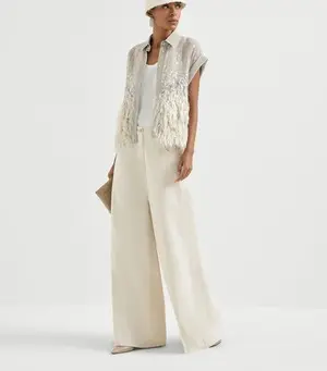 Brunello Cucinelli Stretch-silk Satin Reversible Tank Top