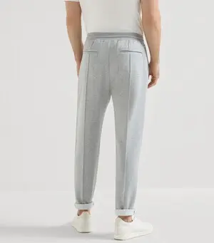 Brunello Cucinelli Cotton-blend French Terry Sweatpants - Grey
