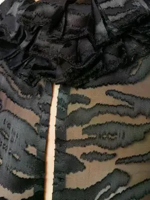 Saint Laurent Zebra Print Sheer Dress