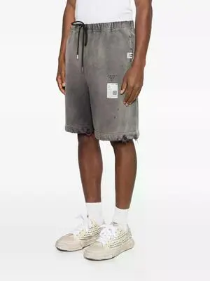 Mihara Yasuhiro Drawstring Frayed Shorts