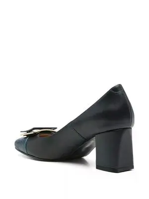SERGIO MORETTI FIRENZE Buckled Square Toe Pumps