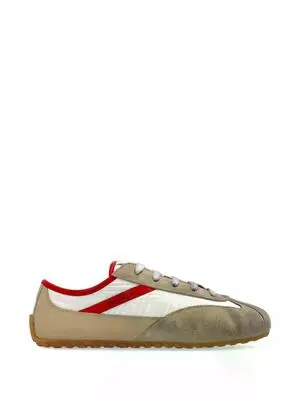 Alexander McQueen Lace-up Suede And Nylon Sneakers - Neutrals